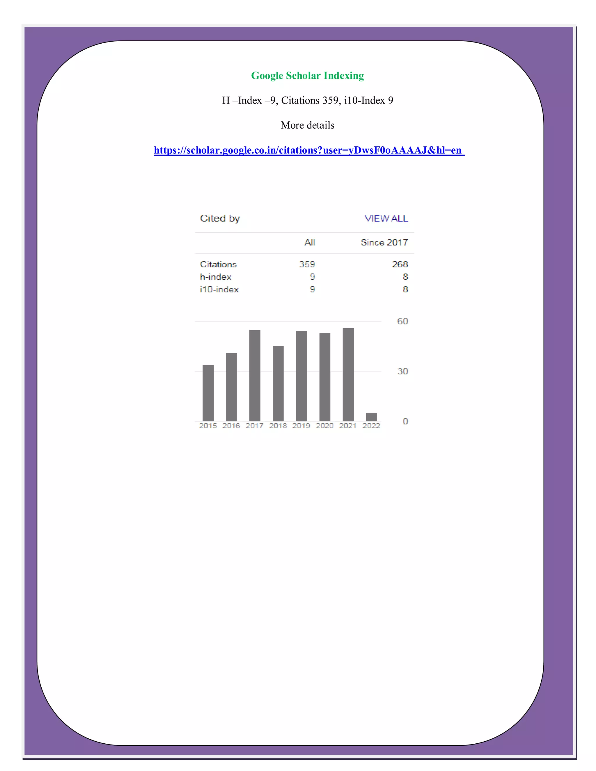 Health Informatics - An International Journal (HIIJ) - H index ...
