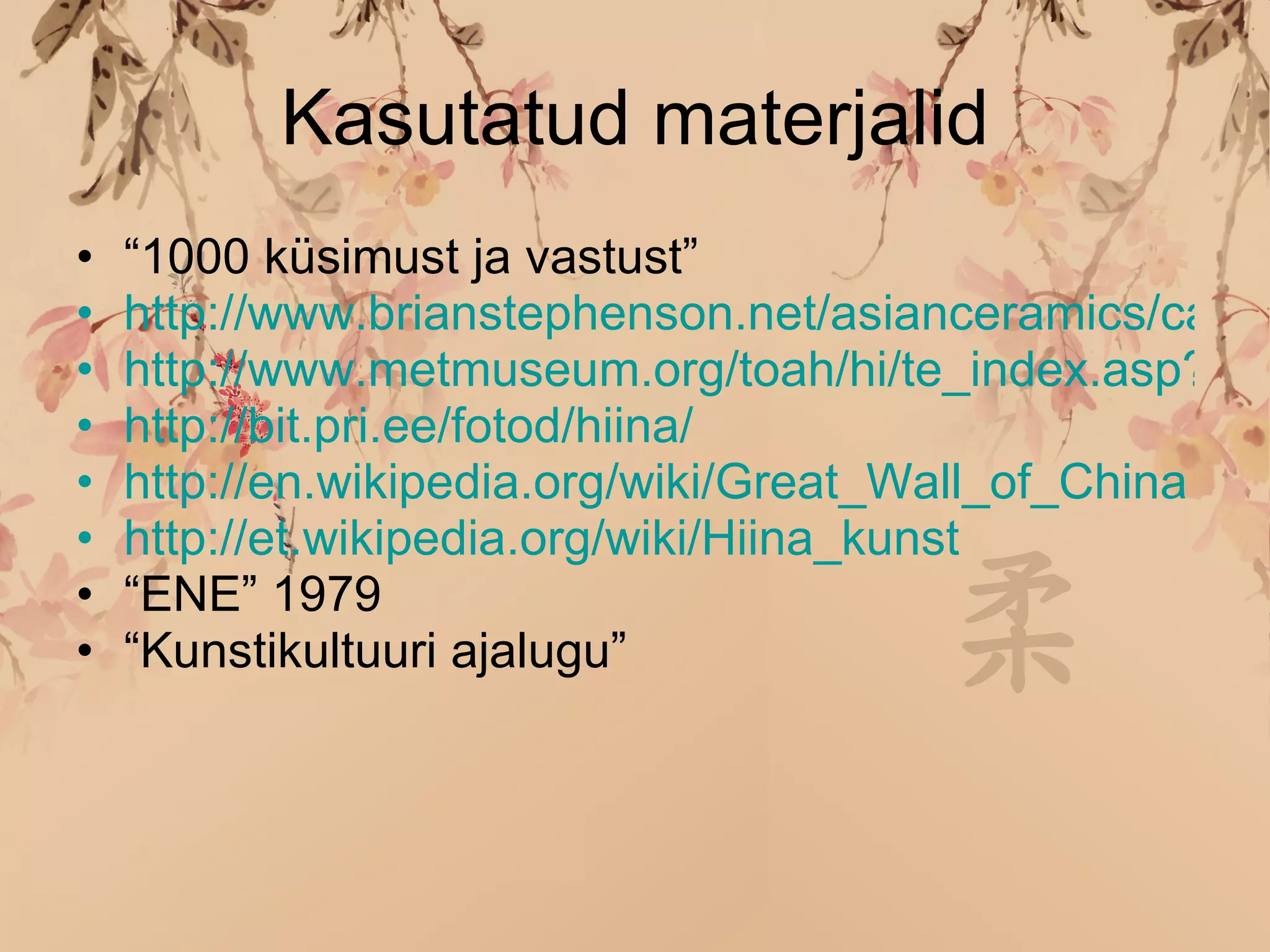 Hiina kunst | PPT