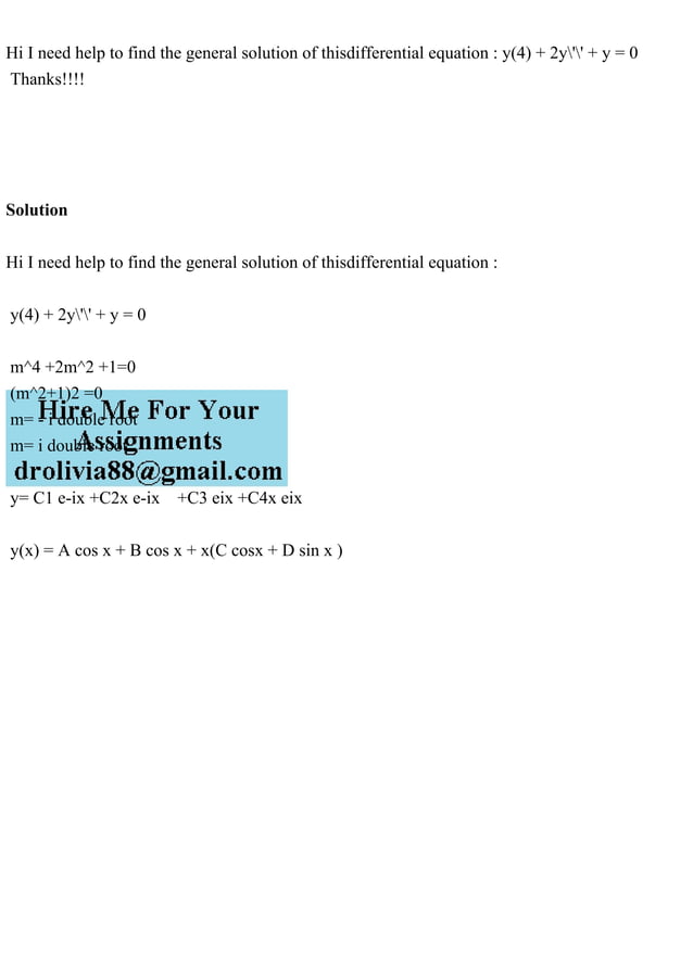 Hi I need help to find the general solution of thisdifferential equa.pdf