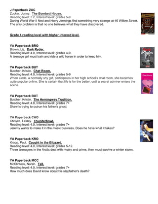 High Interest - Low Vocabulary | PDF