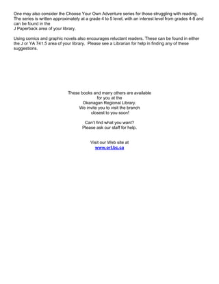 High Interest - Low Vocabulary | PDF