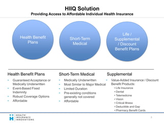 Health Insurance Innovations (HIIQ) Investor Presentation March 2019 | PPT