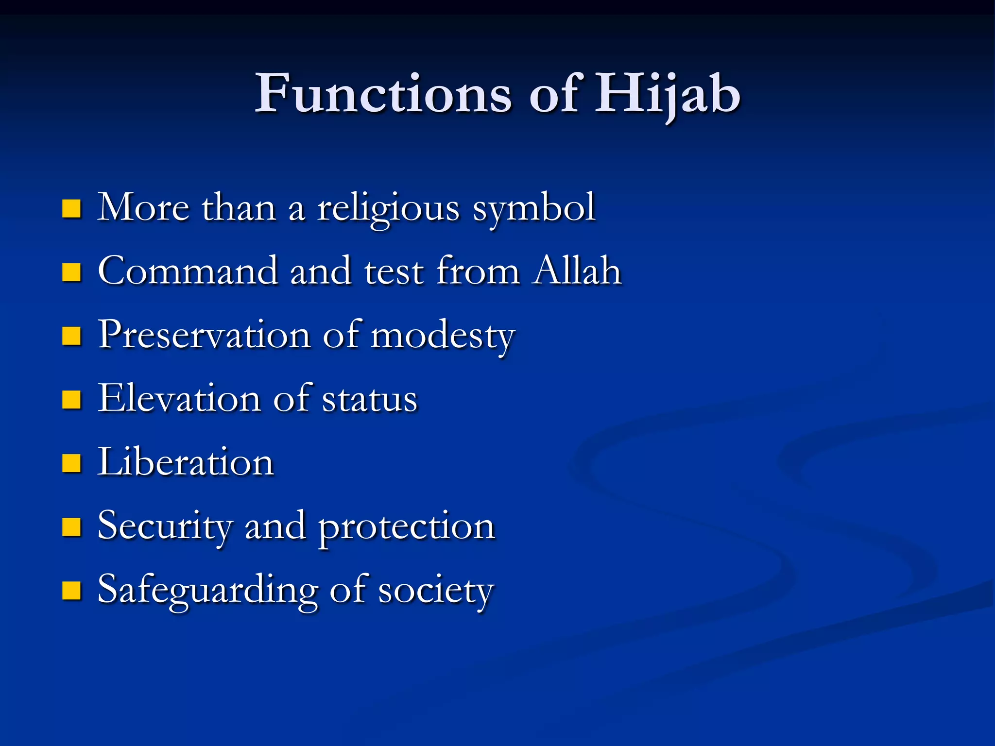 Hijab and parda in islam | PPTX