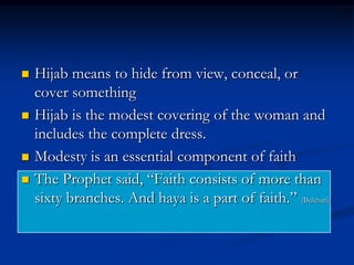 Hijab and parda in islam | PPTX
