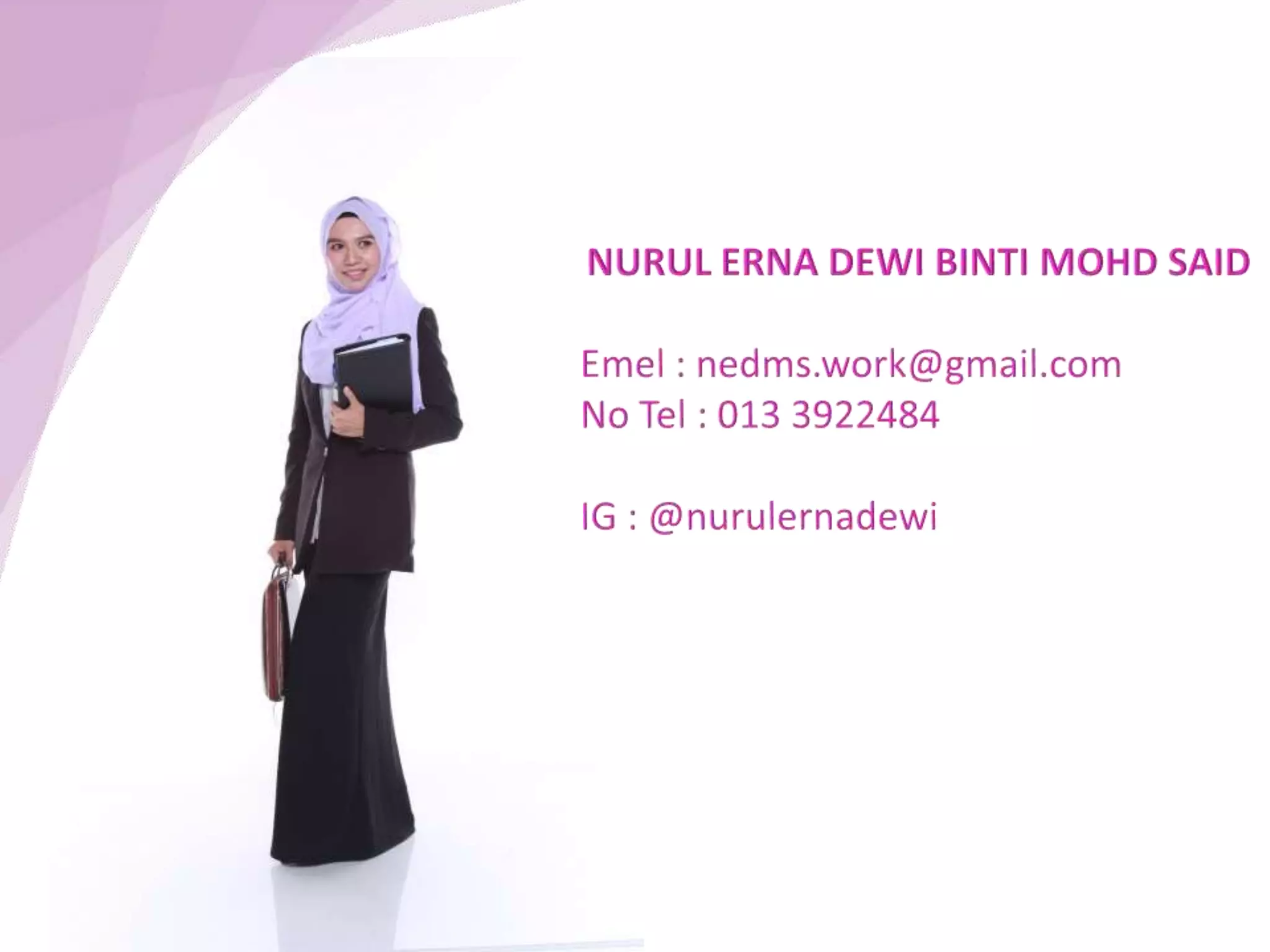 Hijab & Personaliti Diri oleh Nurul Erna Dewi | PPTX