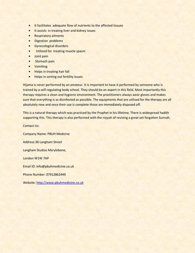 Hijama cupping therapy | PDF