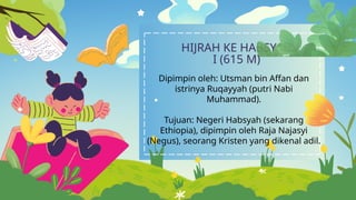 KISAH NABI MUHAMMAD YANG HIJRAH KE HABSYAH KE THAIF DAN JUGA KE MADINAH ...