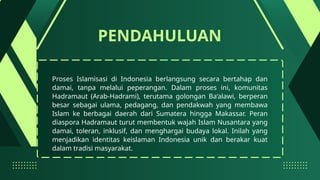 Sejarah masuknya islam ke Indonesia Teori Hadramaut | PPTX