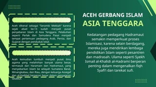 Sejarah masuknya islam ke Indonesia Teori Hadramaut | PPTX