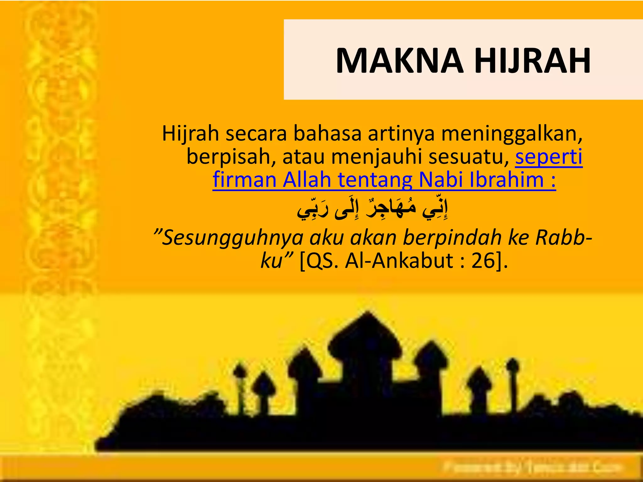 Makna Hijrah dan Fungsinya dalam Dunia Modern | PPTX