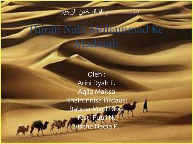 Hijrah Nabi Muhammad Ke Madinah | PPTX
