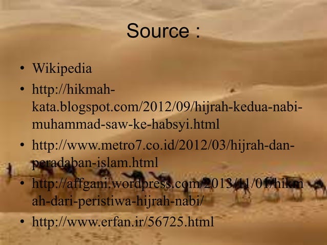 Hijrah Nabi Muhammad Ke Madinah | PPTX