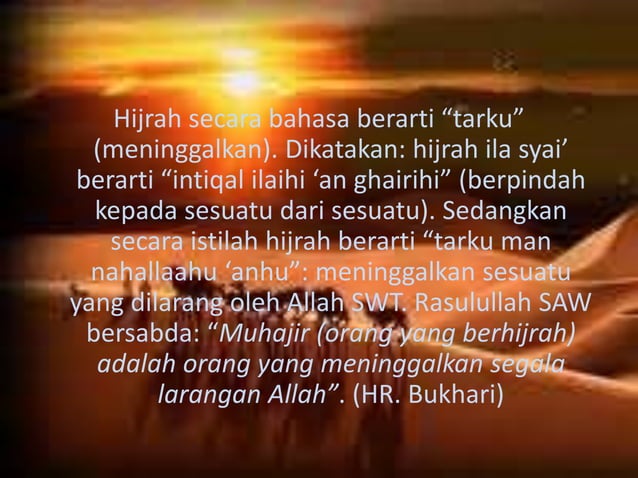 Hijrah Nabi Muhammad Ke Madinah | PPTX