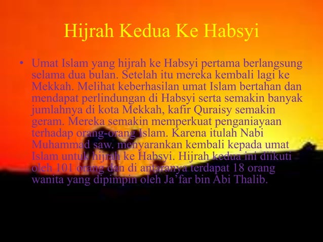 Hijrah Nabi Muhammad Ke Madinah | PPTX