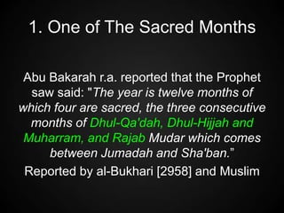 Hijri Calendar, Virtues of Muharram and 'Ashura' Fasting | PPTX
