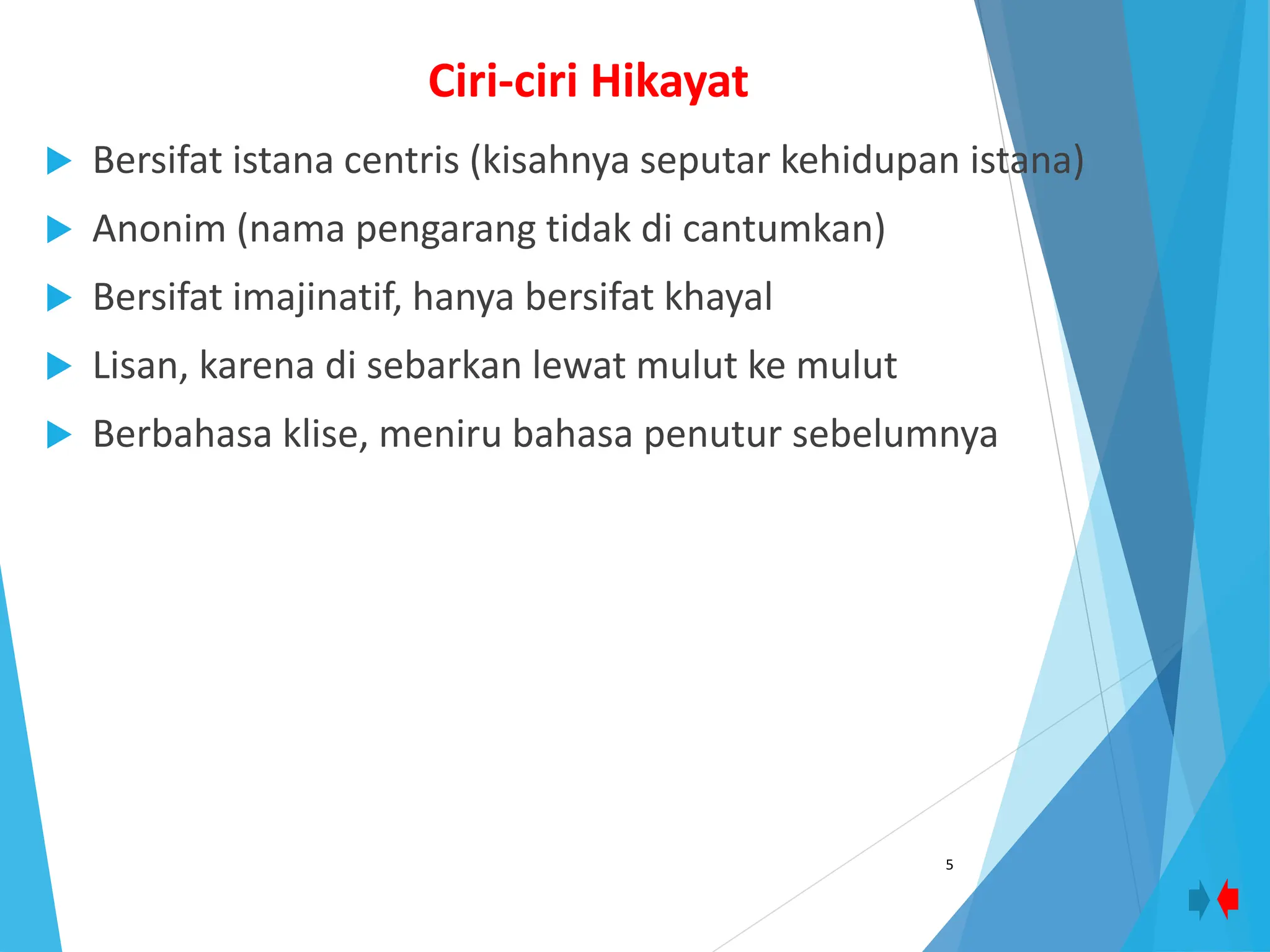 PEMBELAJARAN SASTRA KLASIK (TEKS HIKAYAT ) | PPT
