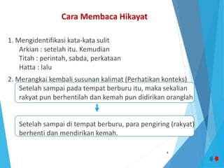 PEMBELAJARAN SASTRA KLASIK (TEKS HIKAYAT ) | PPT