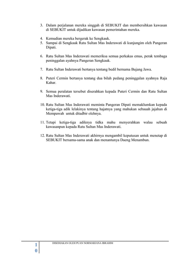 ANTOLOGI DIRGAHAYU BAHASAKU-PROSA TRADISIONAL: HIKAYAT OPU DAENG MENAMBUN | PDF