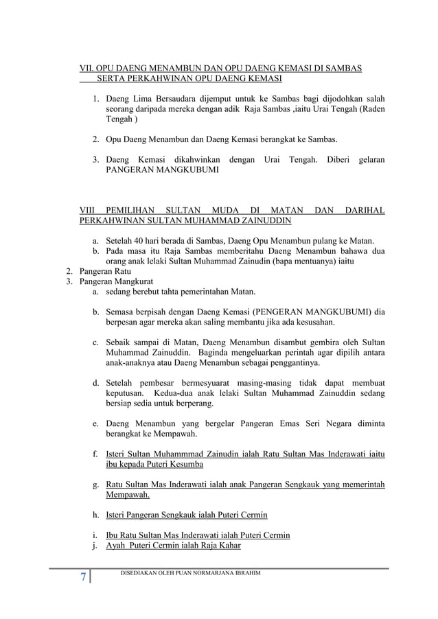 ANTOLOGI DIRGAHAYU BAHASAKU-PROSA TRADISIONAL: HIKAYAT OPU DAENG MENAMBUN | PDF