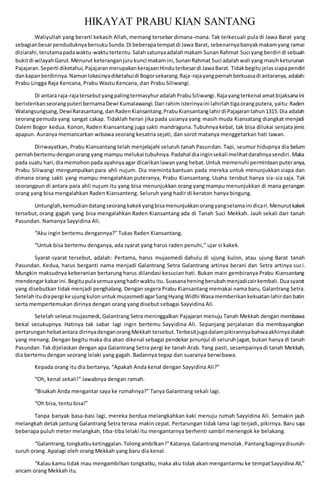 Hikayat Prabu Kian Santang | PDF