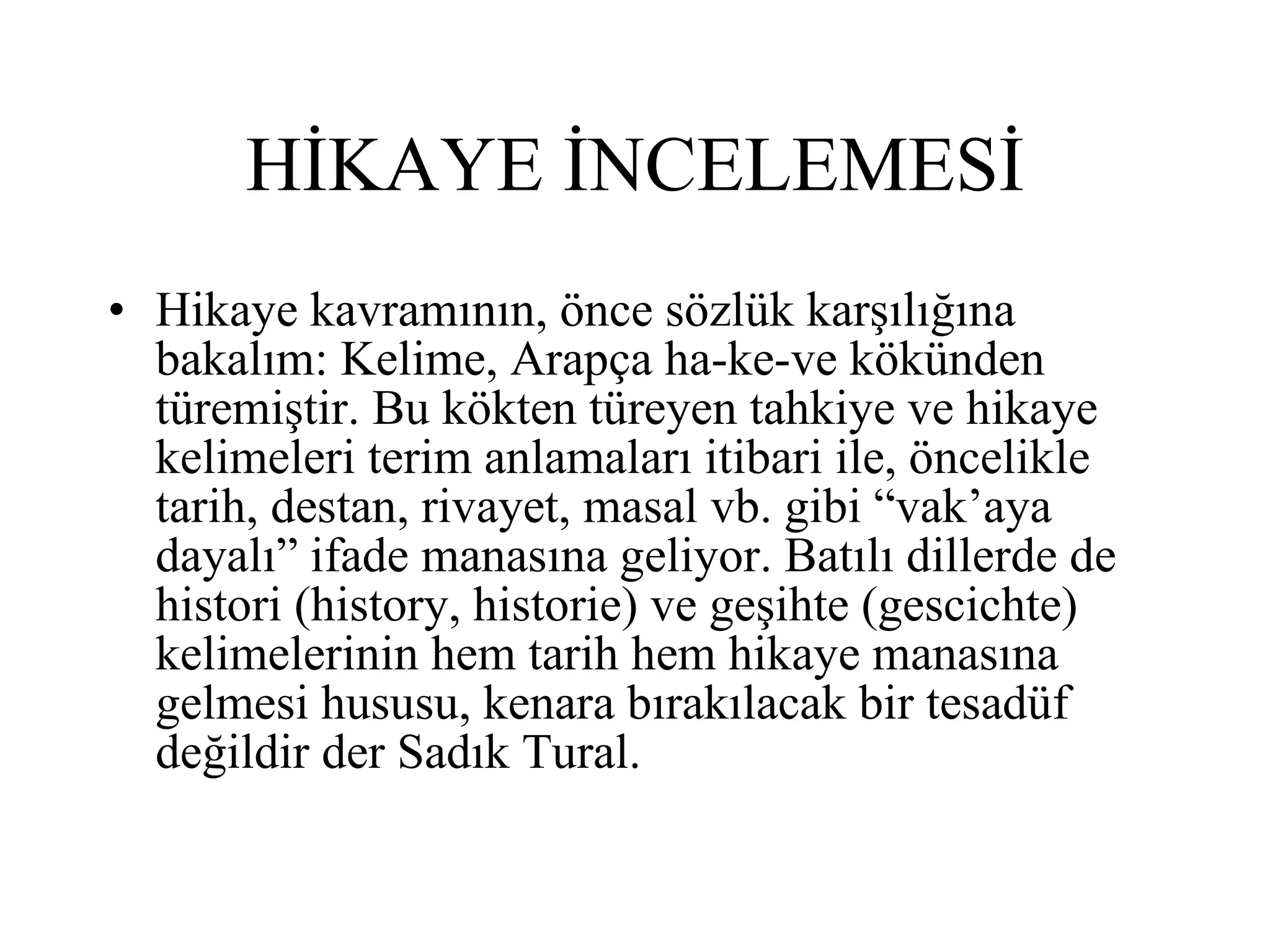 Hikaye Incelemesi | PPT