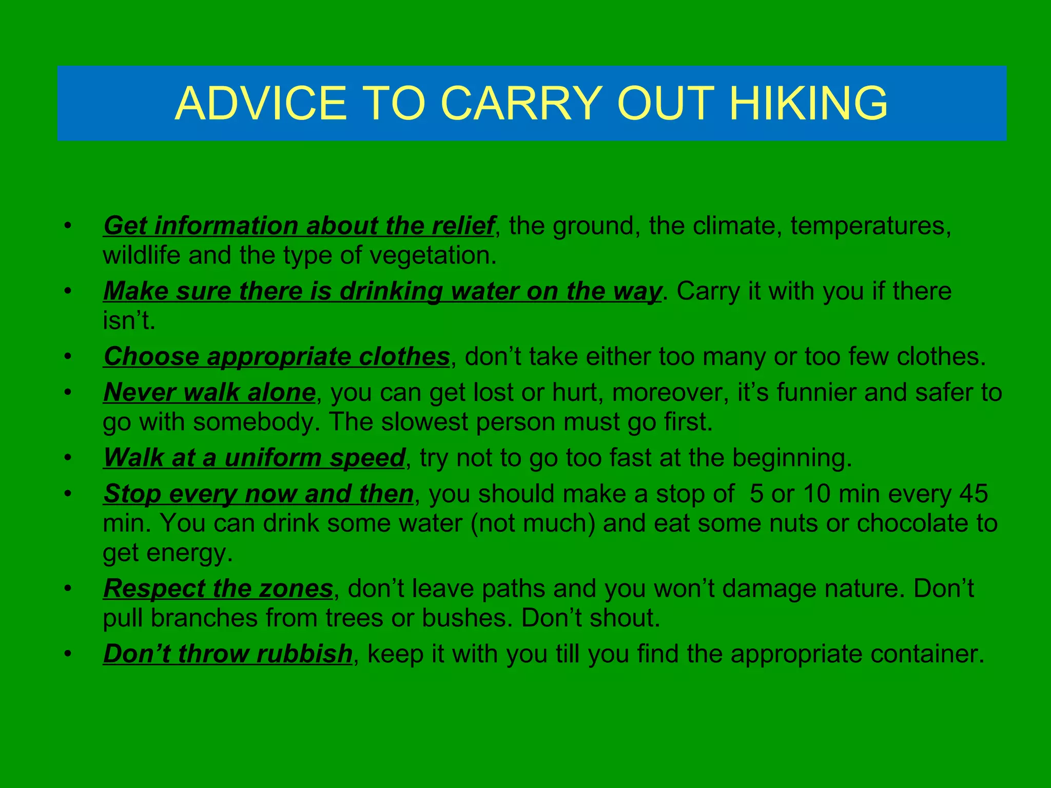 Hiking | PPT