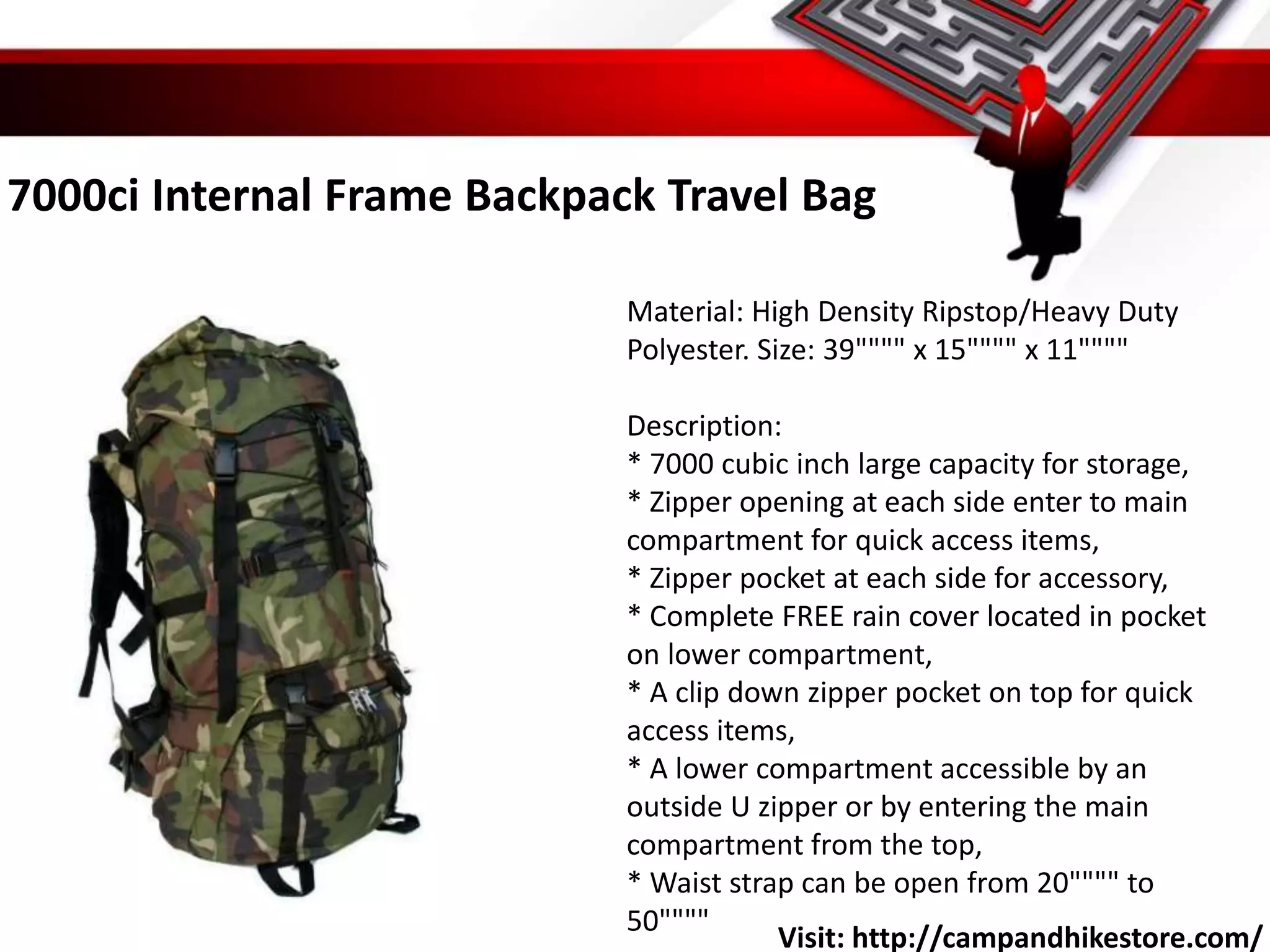 Hiking backpack | PPT