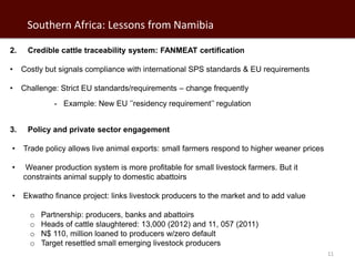 Linking famers to (high value) livestock product markets: Opportunities ...
