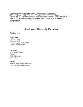 Hikvision cctv camera & dvr and features | DOCX