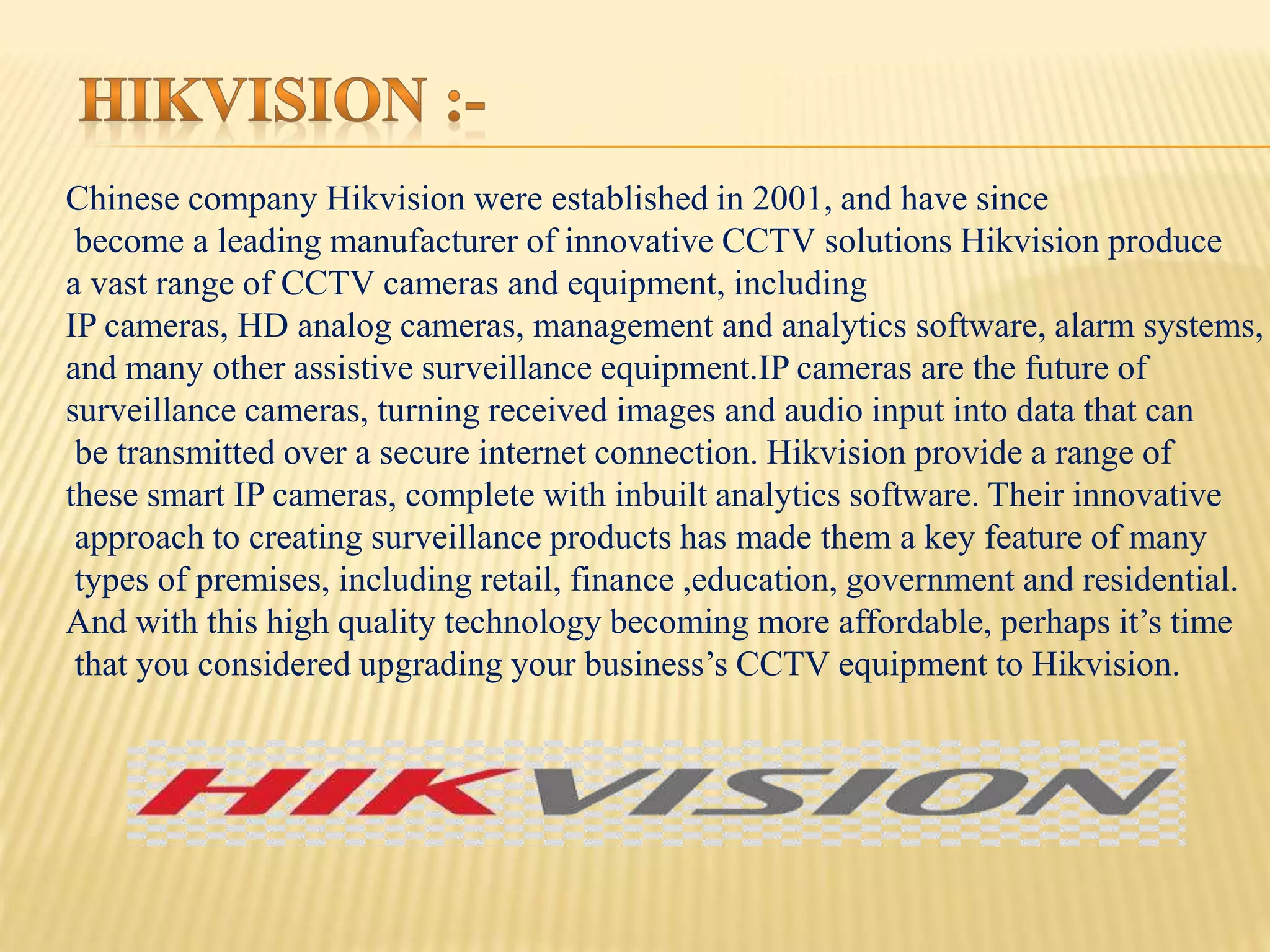 Hikvision CCTV Camera Dealers in Bangalore +91-7829422434 | PPTX