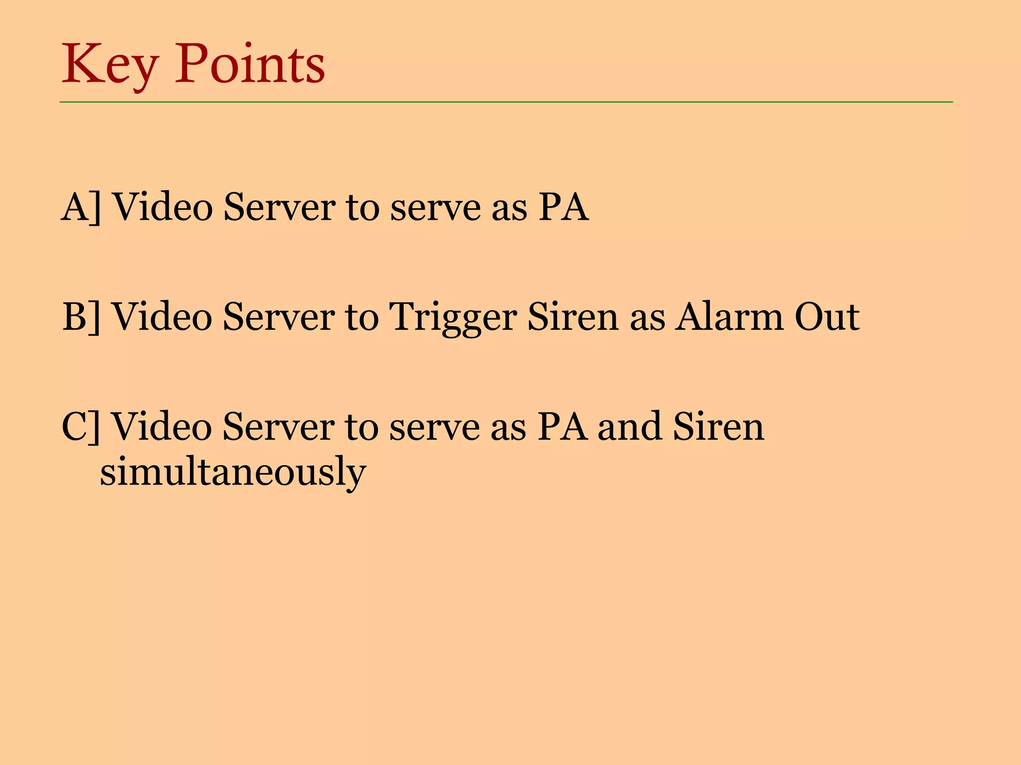 Hikvision pa+siren function | PPT