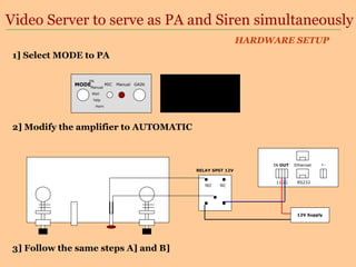 Hikvision pa+siren function | PPT