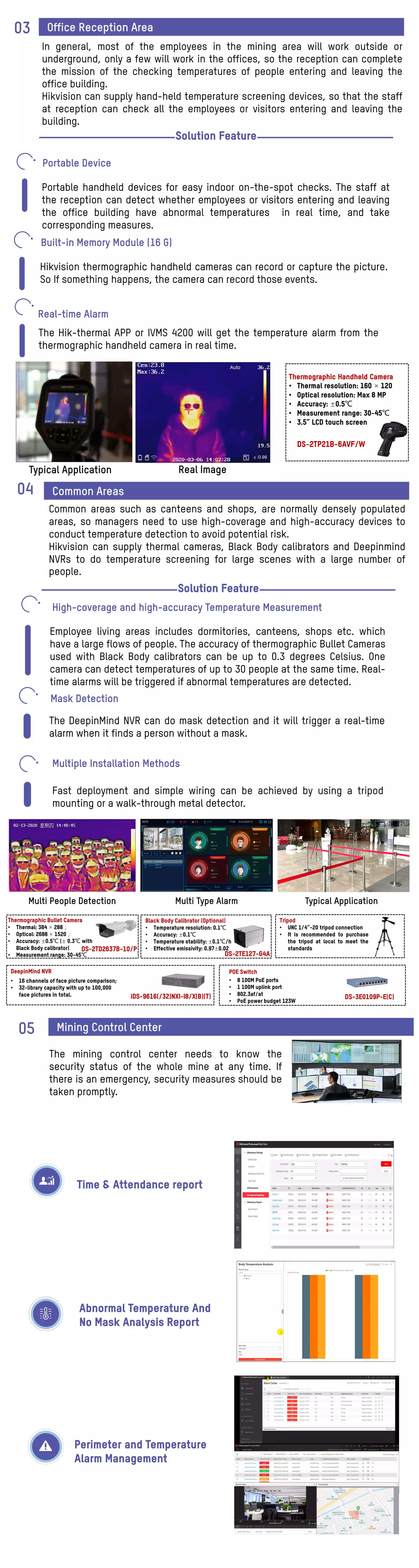 Hikvision temperature screening solution in mining | PDF