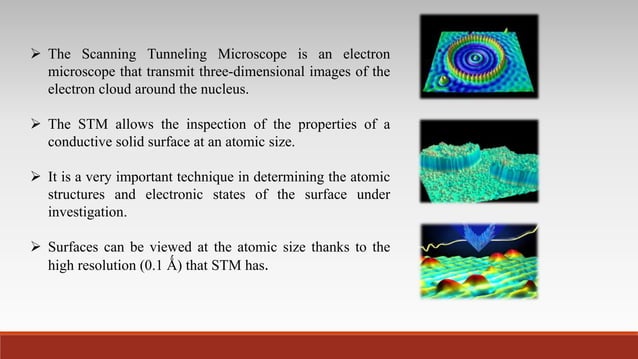 Scanning Tunneling Microscope | PPTX | Chemistry | Science