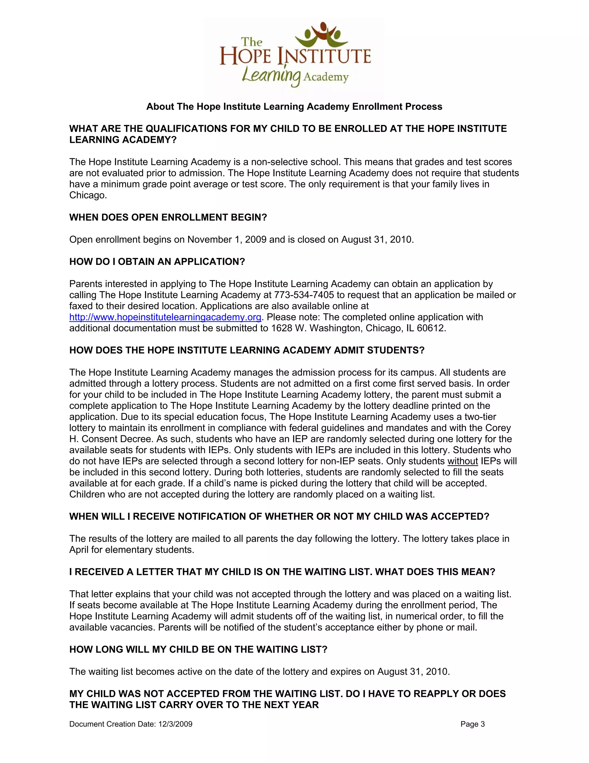 2010-2011 Hila New Student Application | PDF