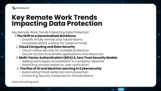 Remote Work Trends – Protecting Data in a Decentralized World | PDF