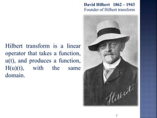 Hilbart Transform | PPTX