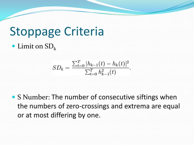 Hilbert Huang Transform Hht Pptx