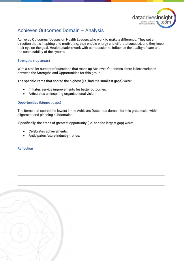 HILCA 360 sample aggregate report NHS | PDF