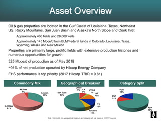 Hilcorp Corporate Overview May 2018 | PDF