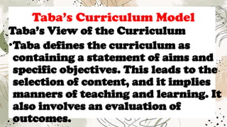 HILDA-TABA-MODEL powerpoint presentation | PPT