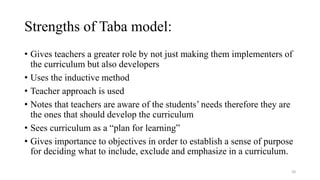 Hilda taba model | PPTX