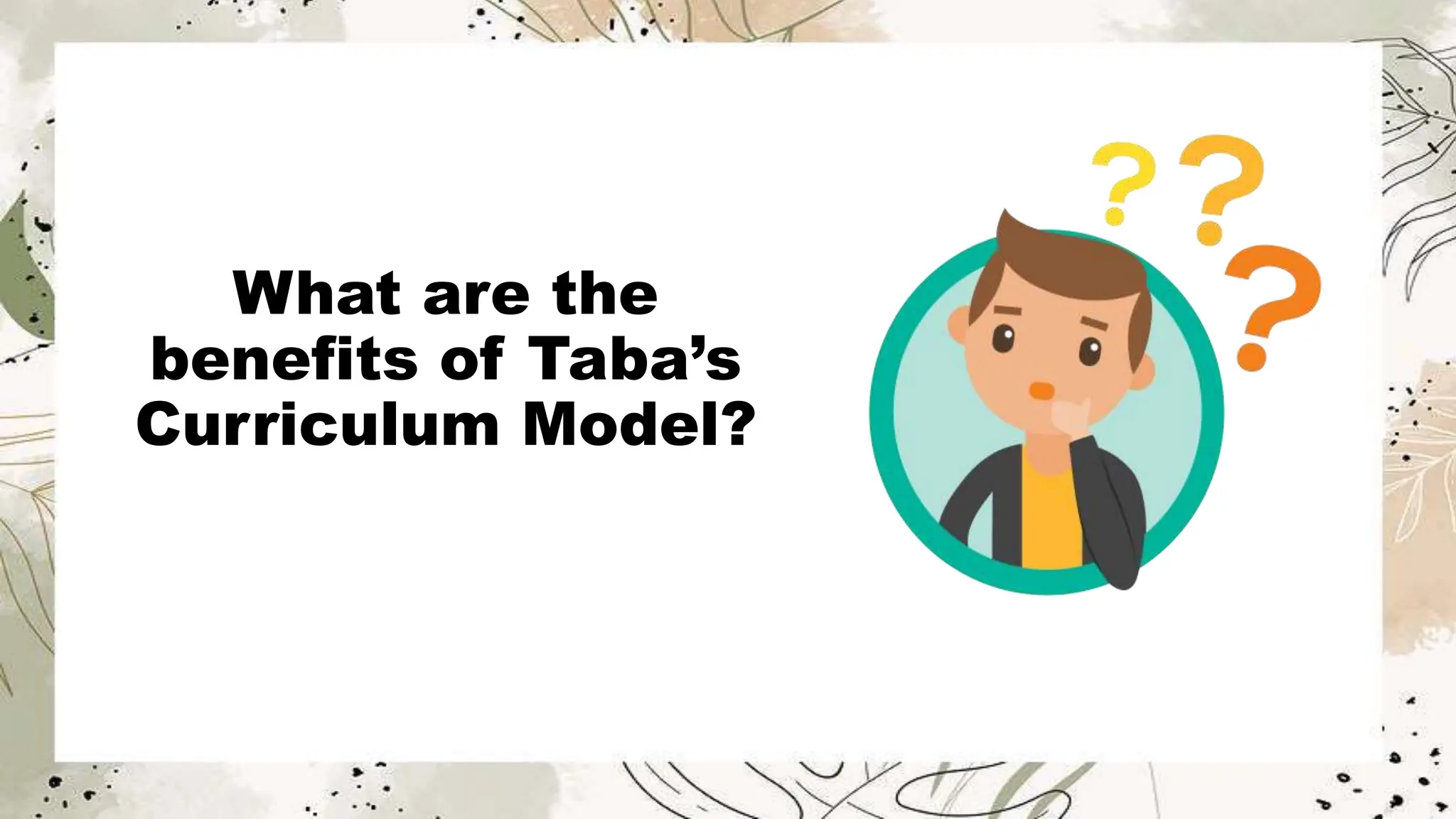 Hilda Taba’s Curriculum Model (The Teacher and the School Curriculum ...