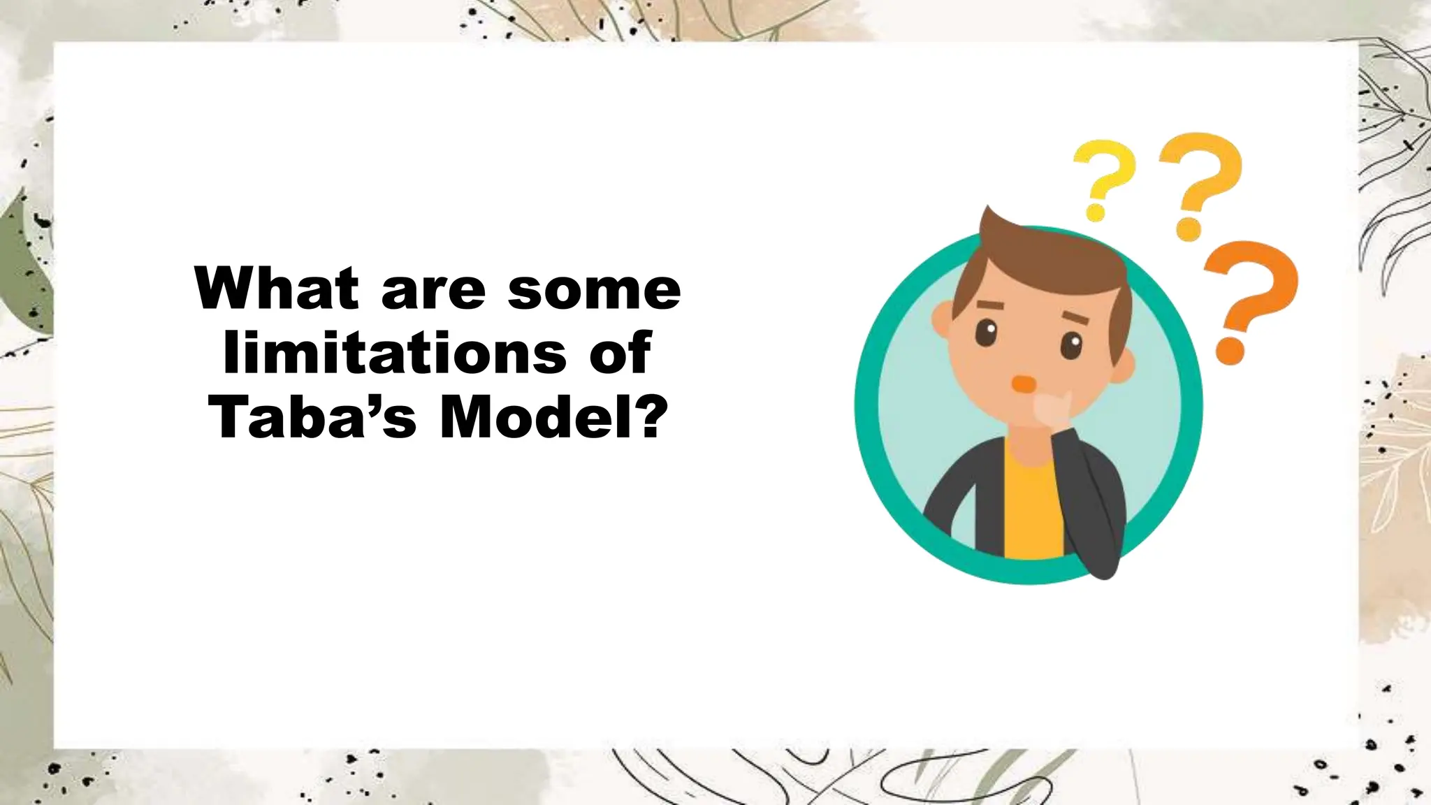 Hilda Taba’s Curriculum Model (The Teacher and the School Curriculum ...