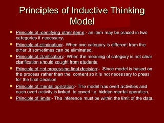 Hilda taba’s inductive thinking model | PPT