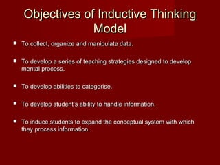 Hilda taba’s inductive thinking model | PPT