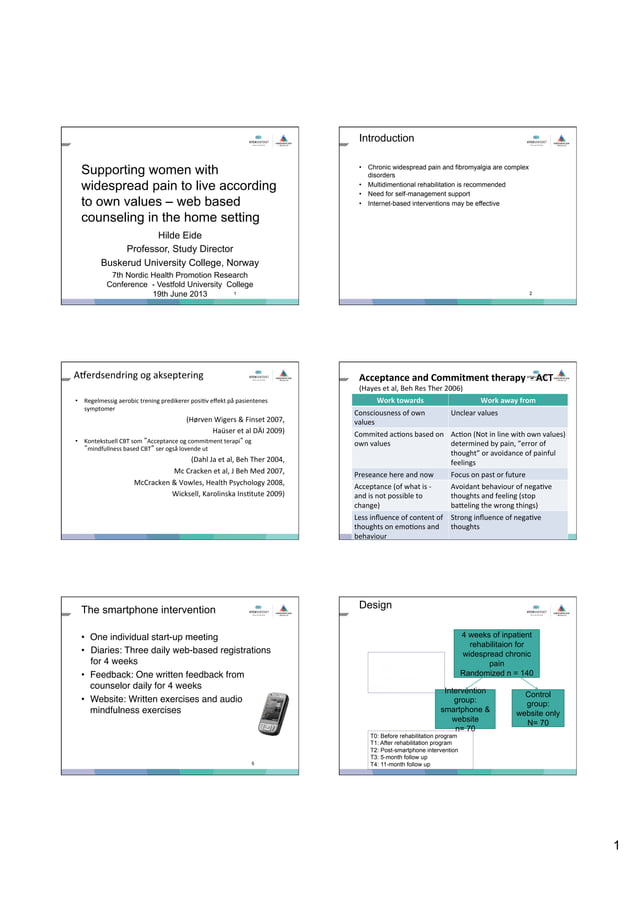 Hilde Eide NHPRC 2013 | PDF