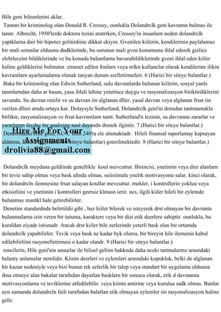 Hile geni bileenlerini a klar. Tannm bir kriminolog olan Donald .pdf