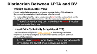 Pricing to Win: Lowest-Priced Technically Acceptable (LPTA) vs Best ...