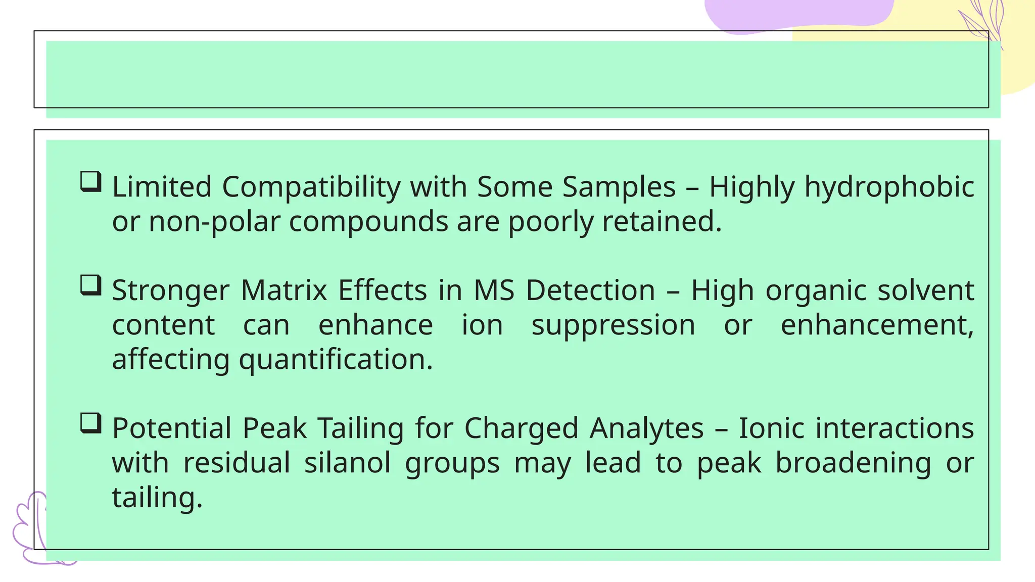 Hydrophilic Interaction Liquid Chromatography (HILIC) | PPTX